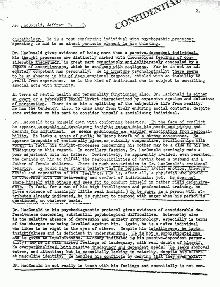 Dr. Hirsch Silverman letter to Brian Murtagh re: Psychological exam ...